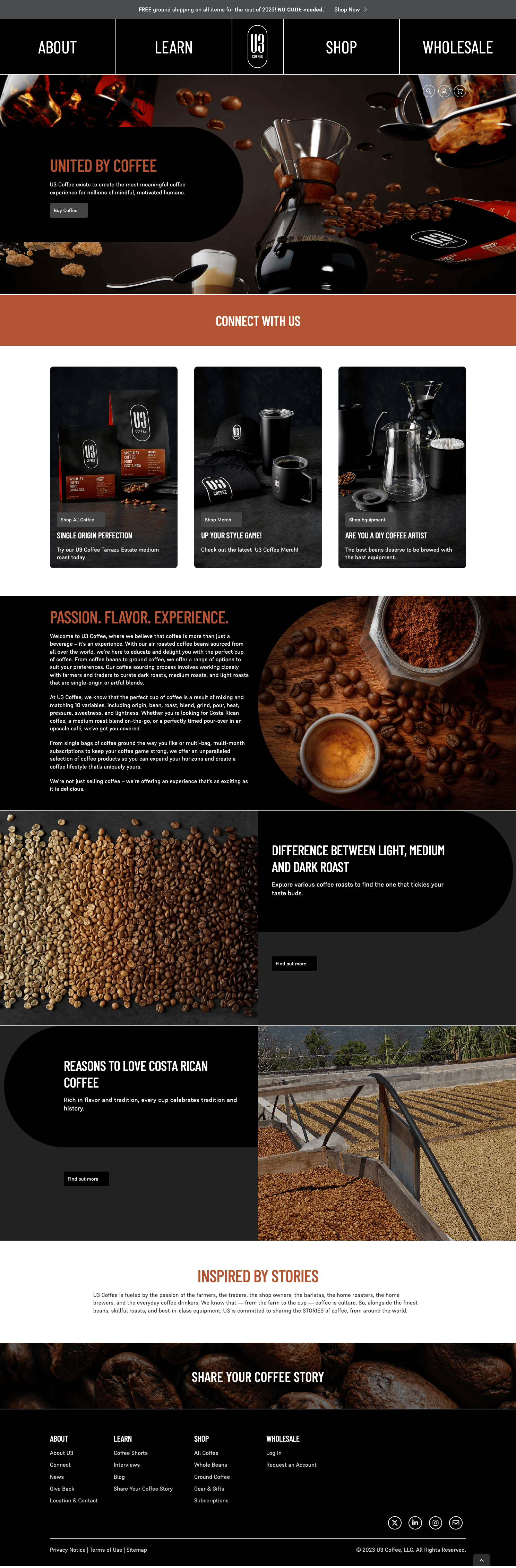U3 Coffee - Professional WordPress Website Design Company | Studio 2108 ...